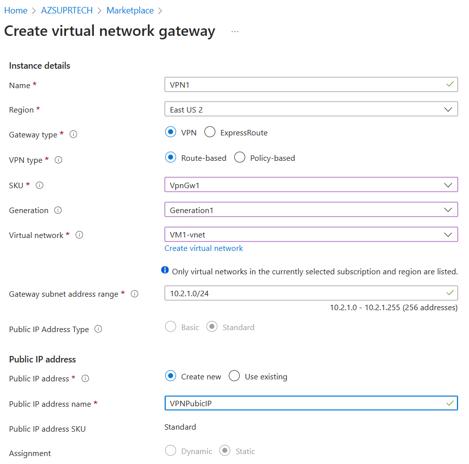 Create A Quick Vpn Connection Into Your Azure Vnet To Access Your Resources Azspr